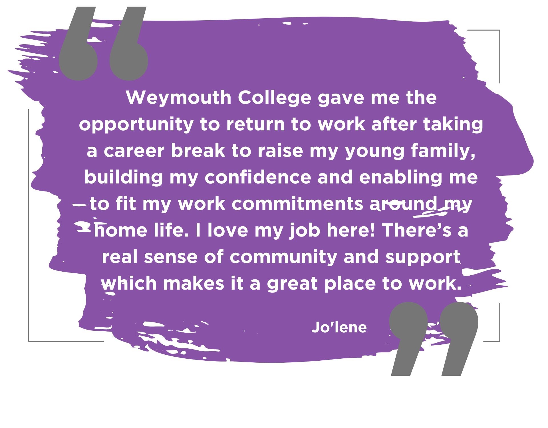 Working at Weymouth College - Weymouth College
