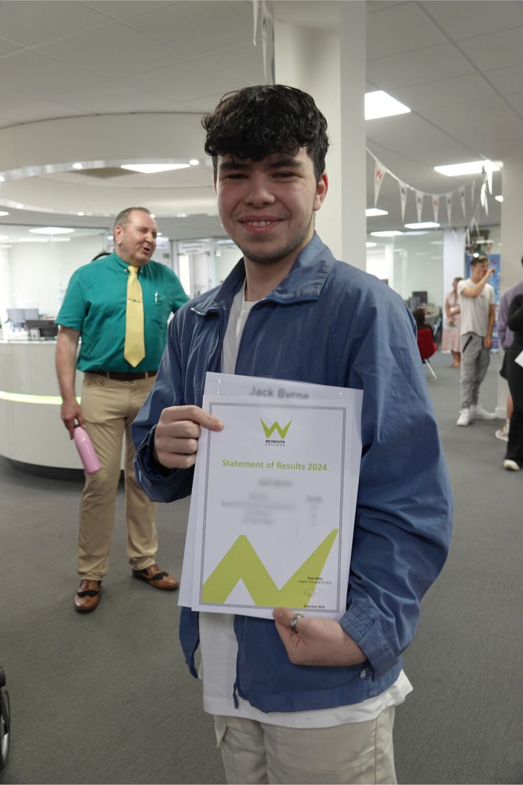 Weymouth College celebrates 100% A Level pass rate - Weymouth College